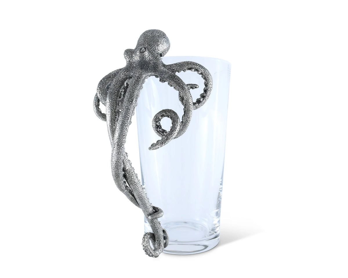 Pewter Octopus Handle Glass Pitcher | Coastal Decor | Pitchers– Squan ...