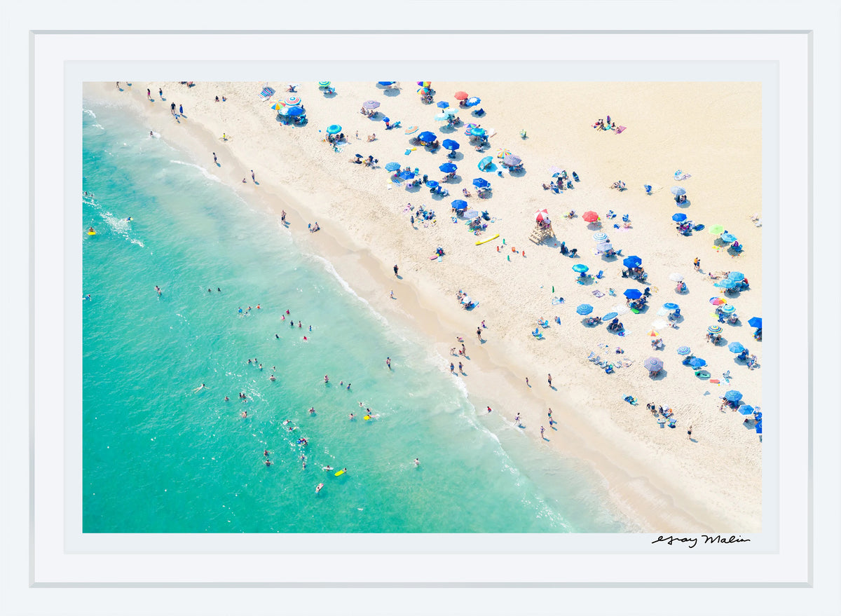 Spring Lake Beach Umbrellas, New Jersey Photographic Print | Coastal D ...