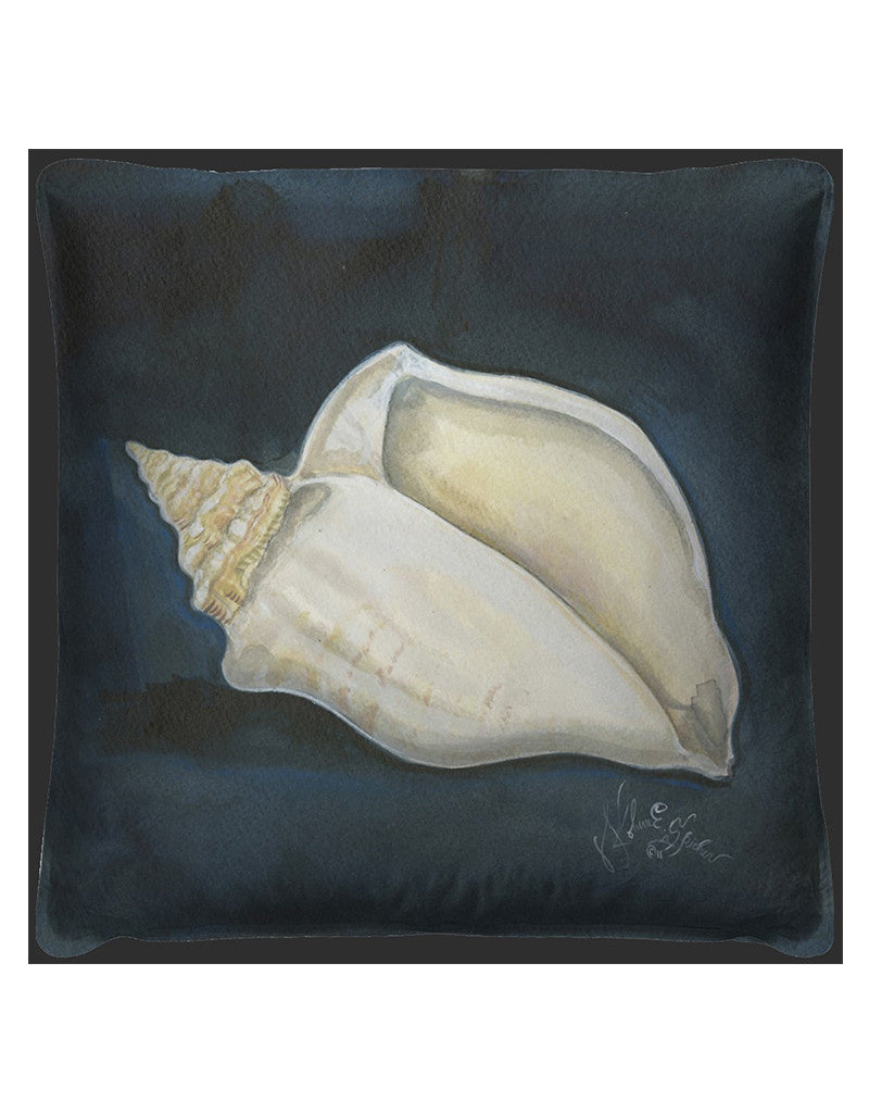 Conch Shell Pillow 20x20 - Coastal Decor - Pillows– Squan Trading Company