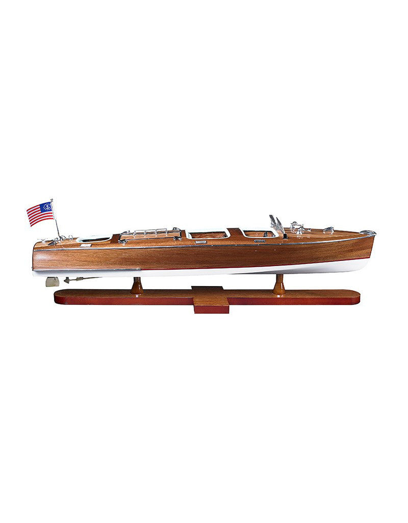 Triple Cockpit Model Speedboat - Nautical Decor - Home Accessories ...